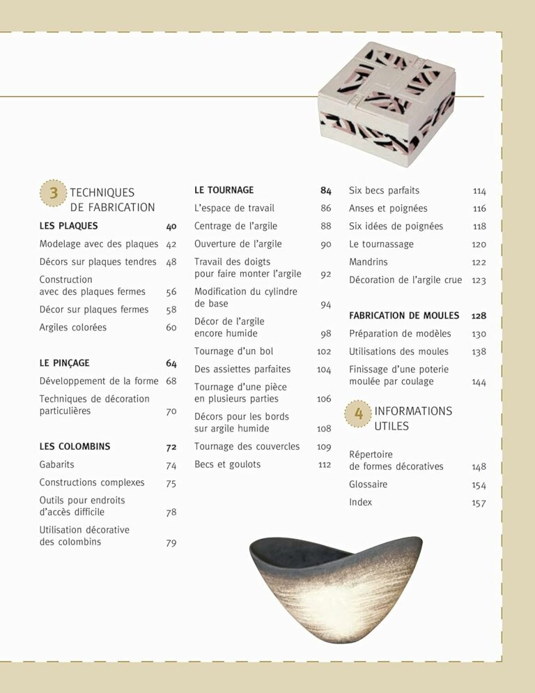 14 livres de référence pour débuter la céramique (poterie) sur de ...