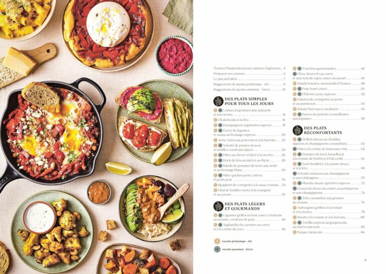 10 super livres de recettes végétariennes pour se régaler au quotidien