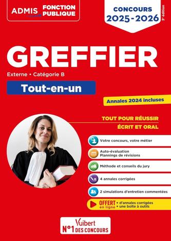 6 livres pour réussir le concours de greffier des services judiciaires
